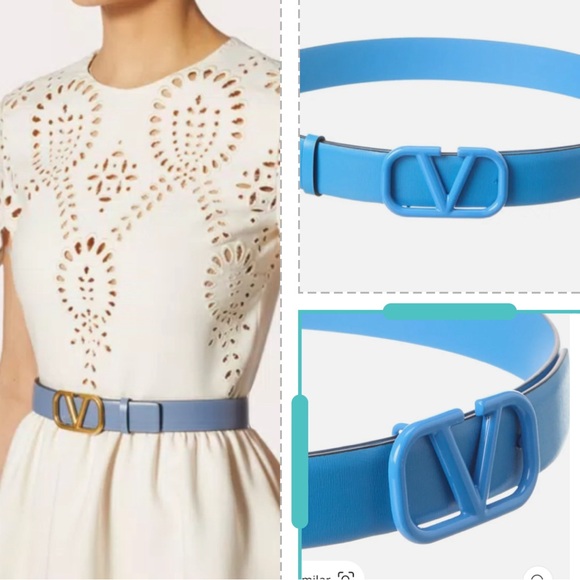 Valentino Garavani | Accessories | Valentino Vlogo Tonal Resin 3mm Belt ...